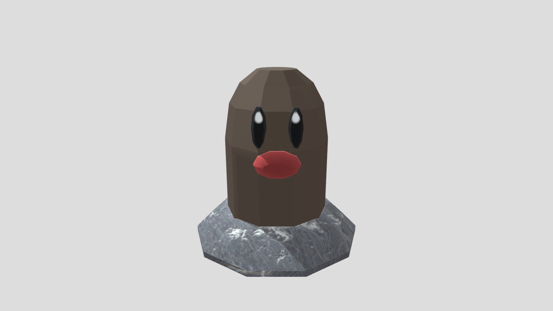 diglett retry - 3D model by benjrawlings [37ef133] - Sketchfab