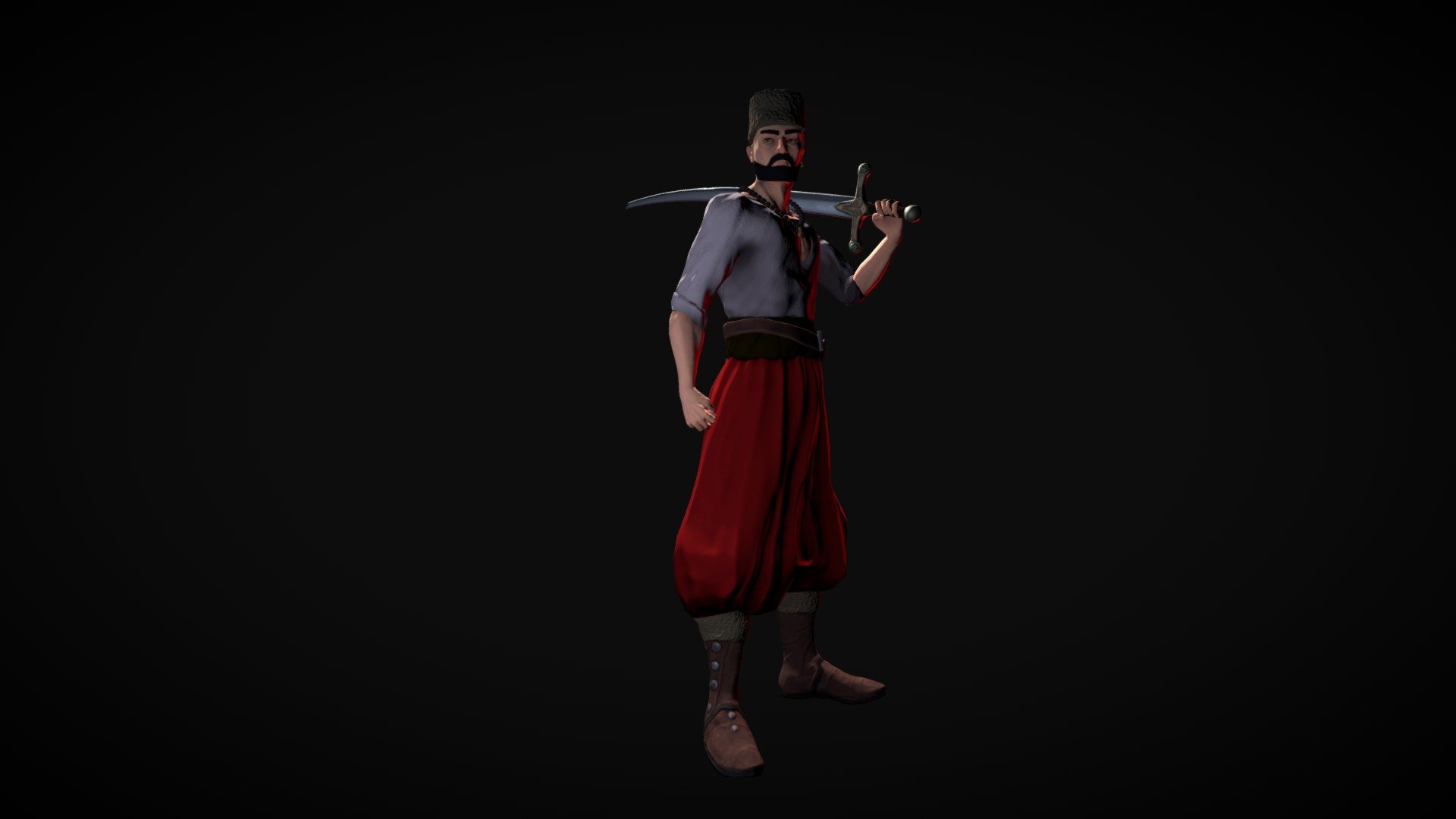 Cossack - 3D model by ceelees [37ef875] - Sketchfab