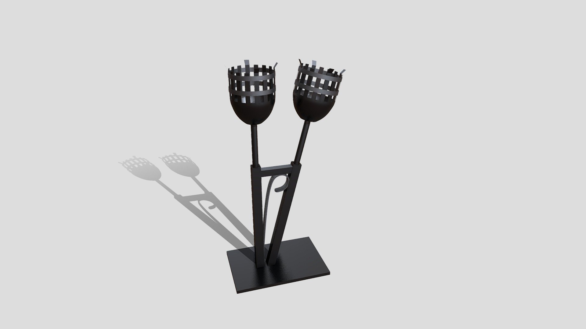 Medieval Torch Holder - Download Free 3D model by FractDesign [37efc63 ...