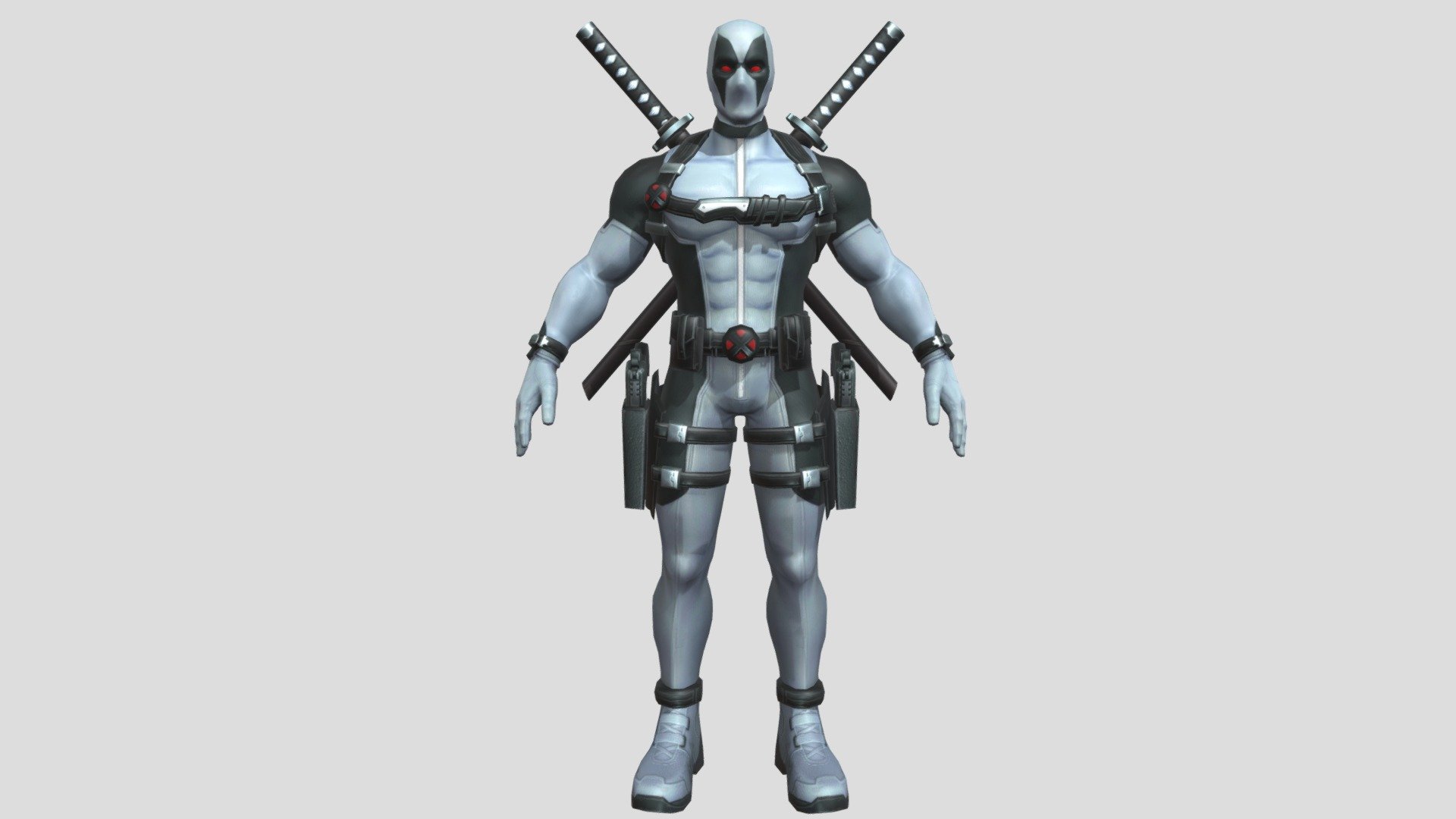 Deadpool X-Force(Textured)(Rigged) - Download Free 3D model by 3D ...