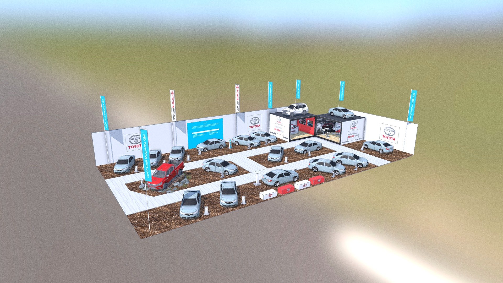 Toyota 2 boxes - 3D model by groove (@grooveyardevents) [37f0448 ...