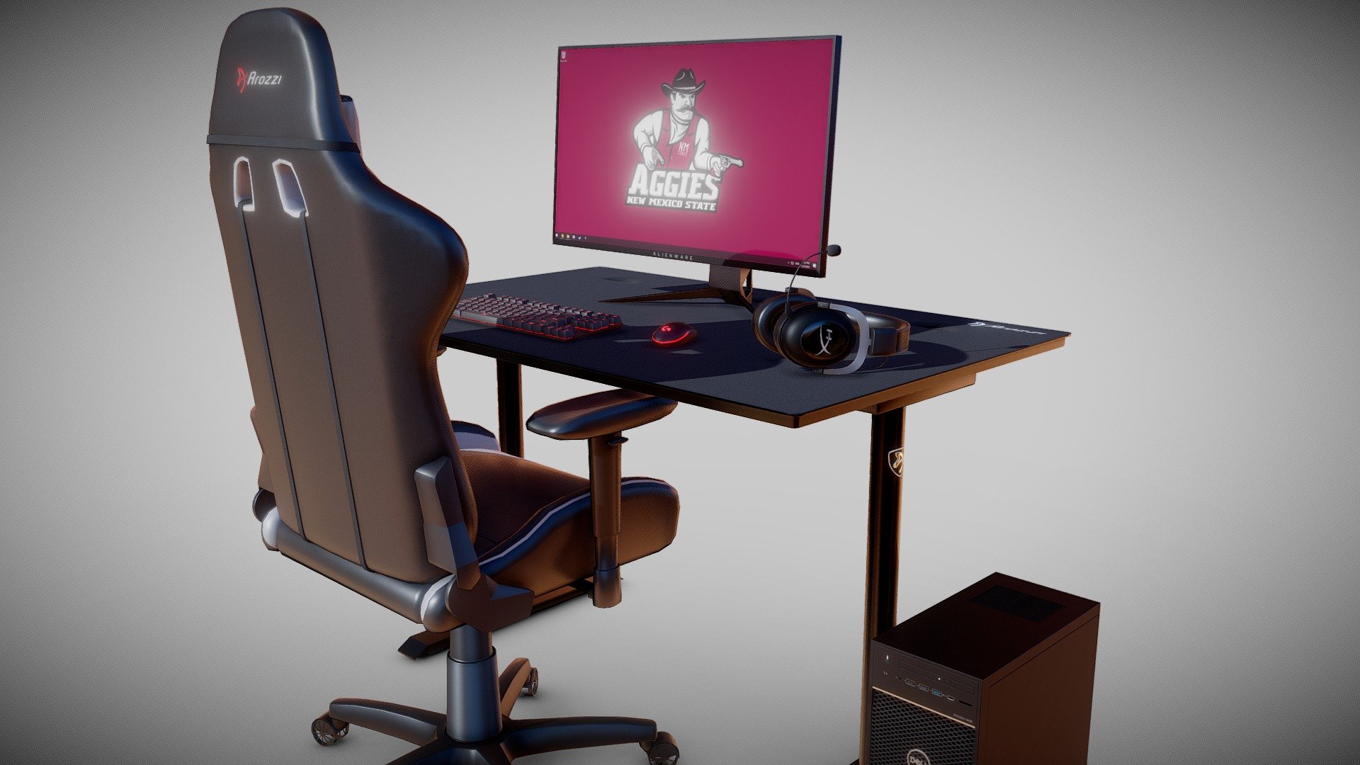 NMSU Esports Computer Station - 3D model by Brandon Baldwin (@Hepatitis ...