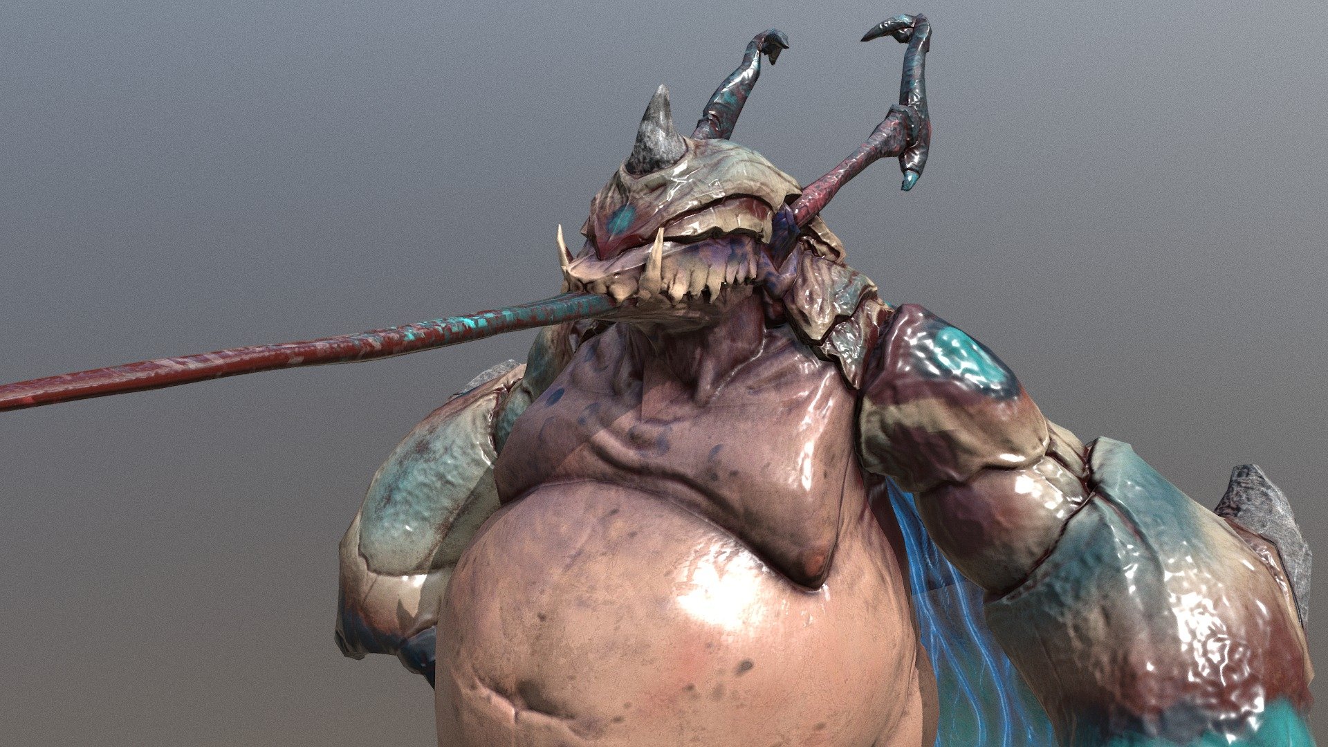 Qerth'yuilm, Greedy Creature (T-posed) - 3D model by CaptnCarotte ...