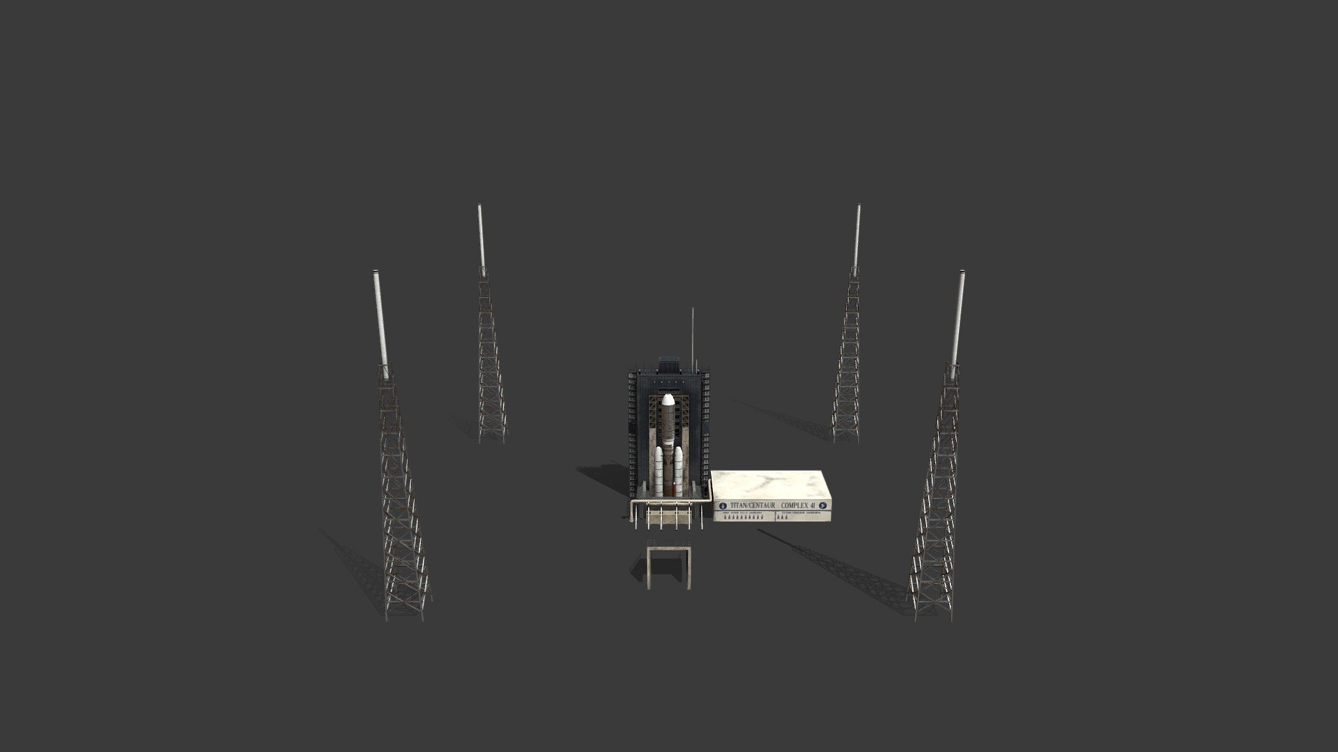Launching Platform Titan / Centaur Complex 41 - 3D model by Caio_D_Arte ...