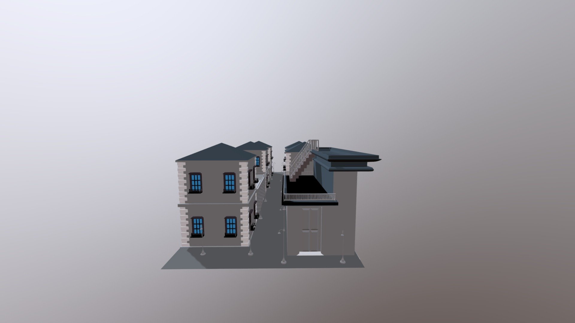 Night Street Home - 3D model by annsjaved202 [37f3f4c] - Sketchfab