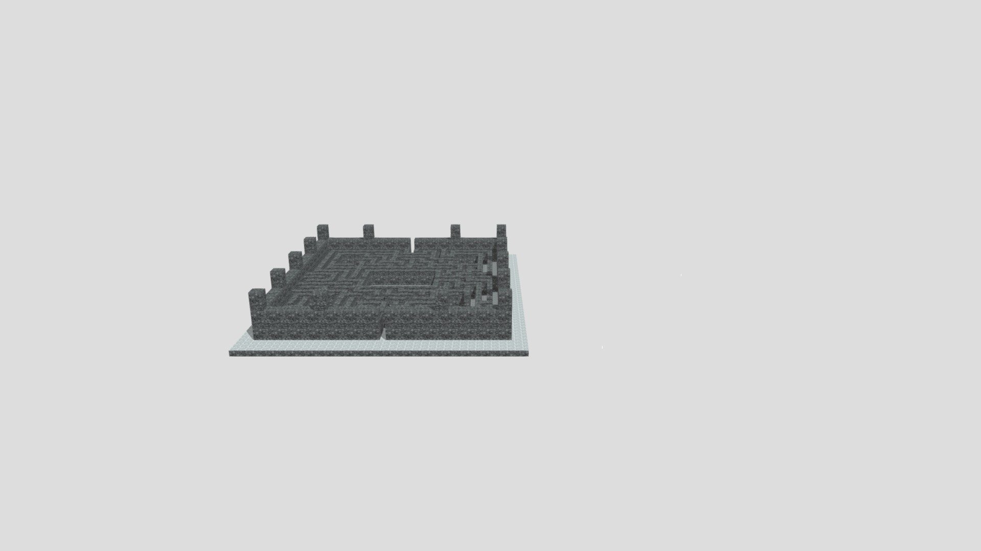 Stone Maze - 3D model by Bruno Macchioni (@brunomacchioni) [37f423d ...