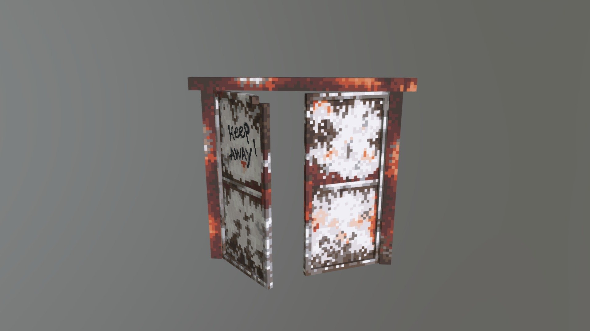 Rusty iron gate - 3D model by an9el [37f4dd9] - Sketchfab
