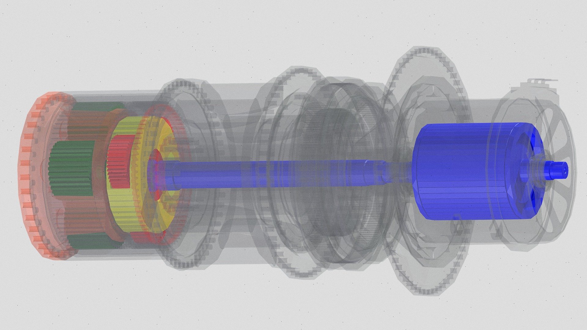 TREN DE POTENCIA MOTOR DE TRACCION 930E-4SE - 3D model by hector ...