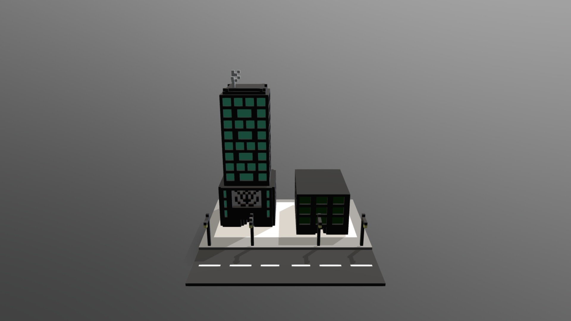Town - 3D model by ByBLiK5D [37fa850] - Sketchfab