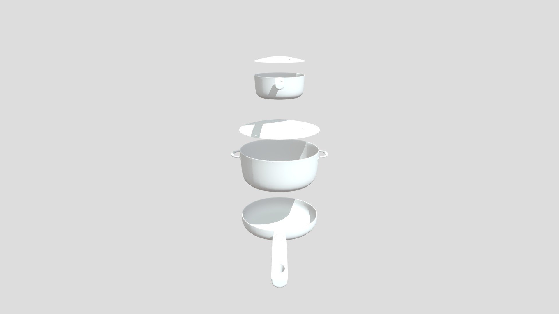 Pans - Download Free 3D model by mengue (@mengue.design) [37fe6c7 ...