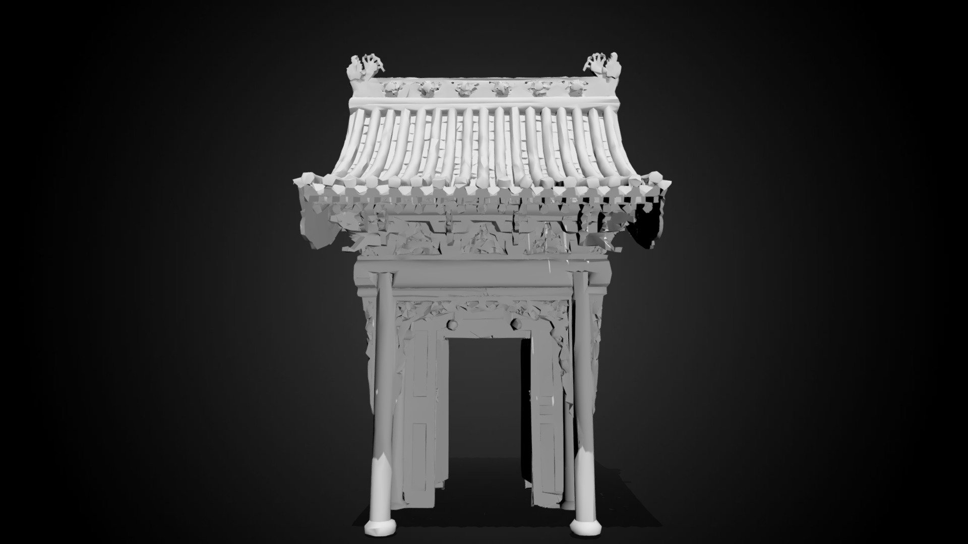 Humility Brings Prosperity gate - low-resolution - Download Free 3D ...