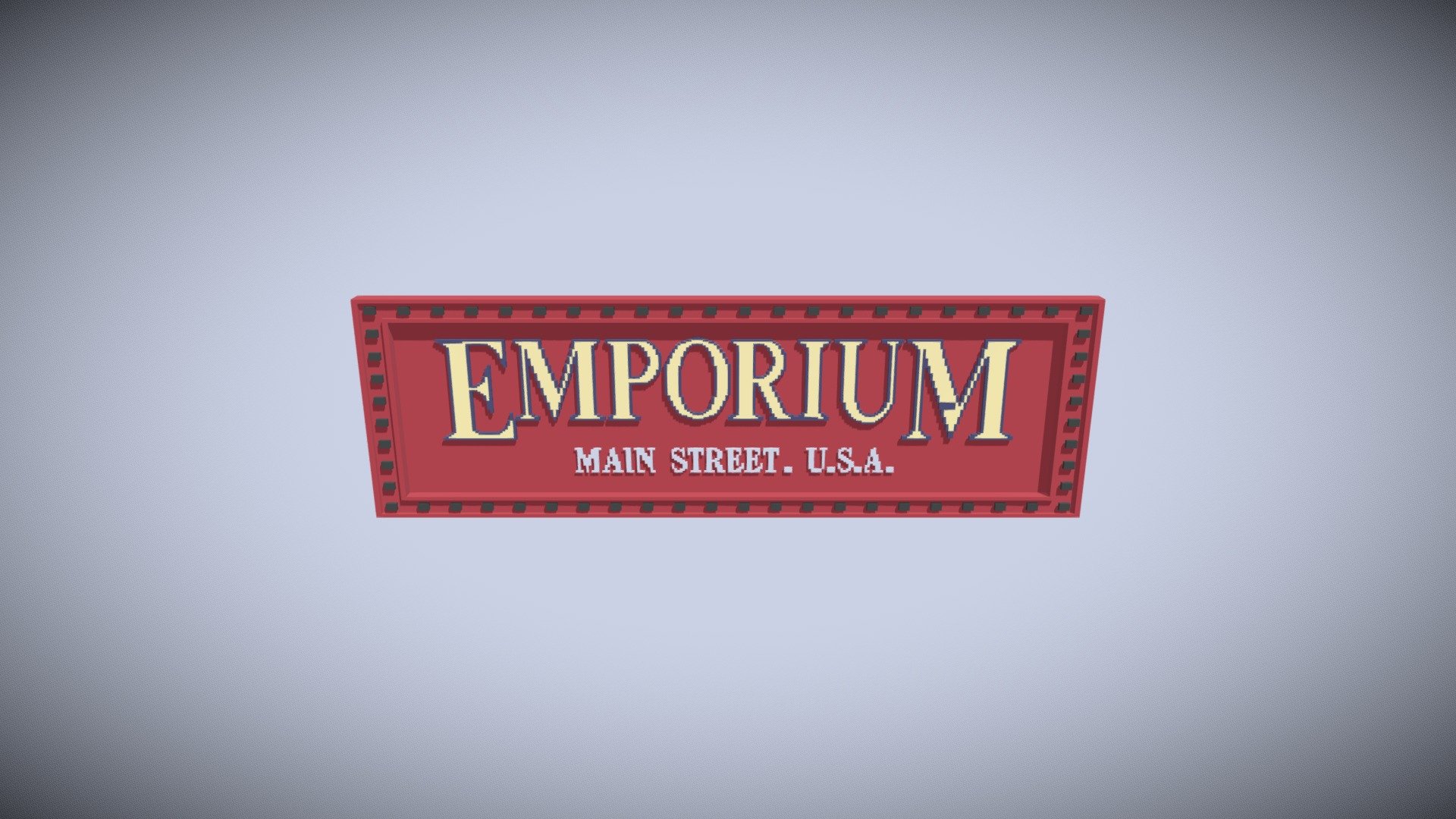 Disney World Main Street Emporium Sign - 3D model by Electro3d [38024b8 ...
