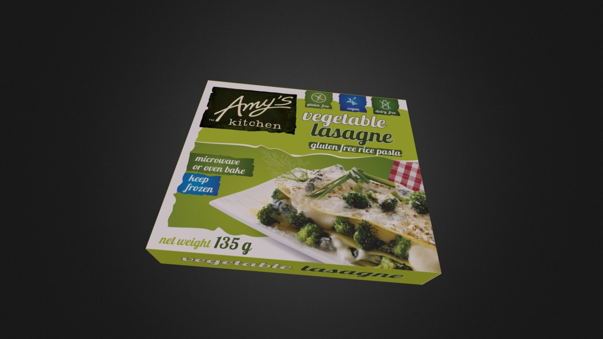 Amy's Vegetable lasagne - 3D model by Lirea [3804d40] - Sketchfab