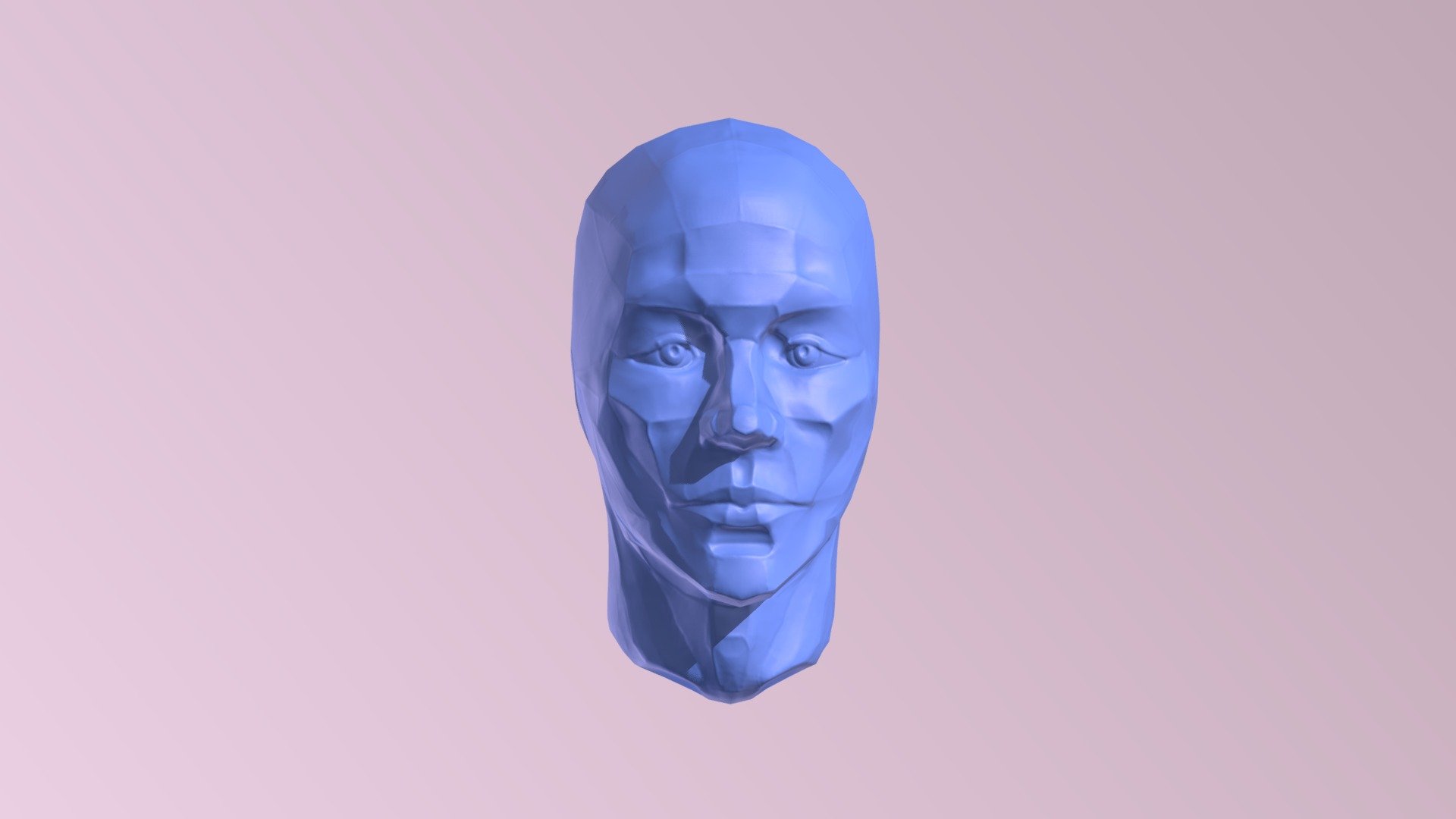Head with Planes - Low Poly - 3D model by sunnief [3805279] - Sketchfab