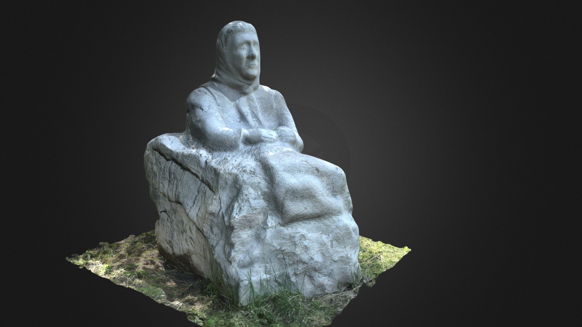 Sitting grandma statue - 3D model by Skyman Studio (@skymanstudio ...