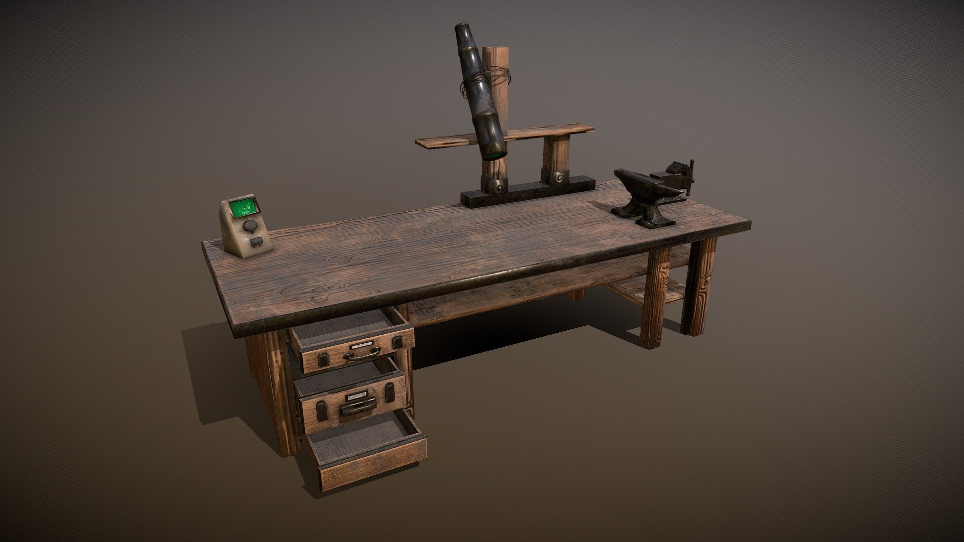 Post Apo Weapon Table - Buy Royalty Free 3D model by Thunder ...