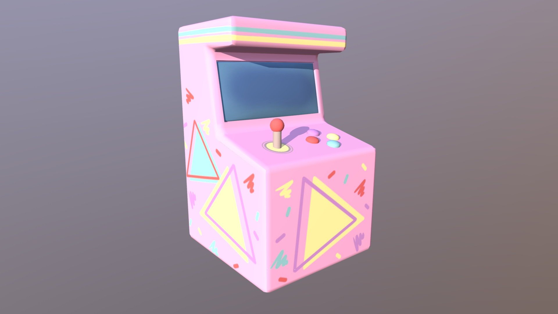 Arcade Machine V1 - Download Free 3D model by NicoleT.13Art (@Nicole_13 ...