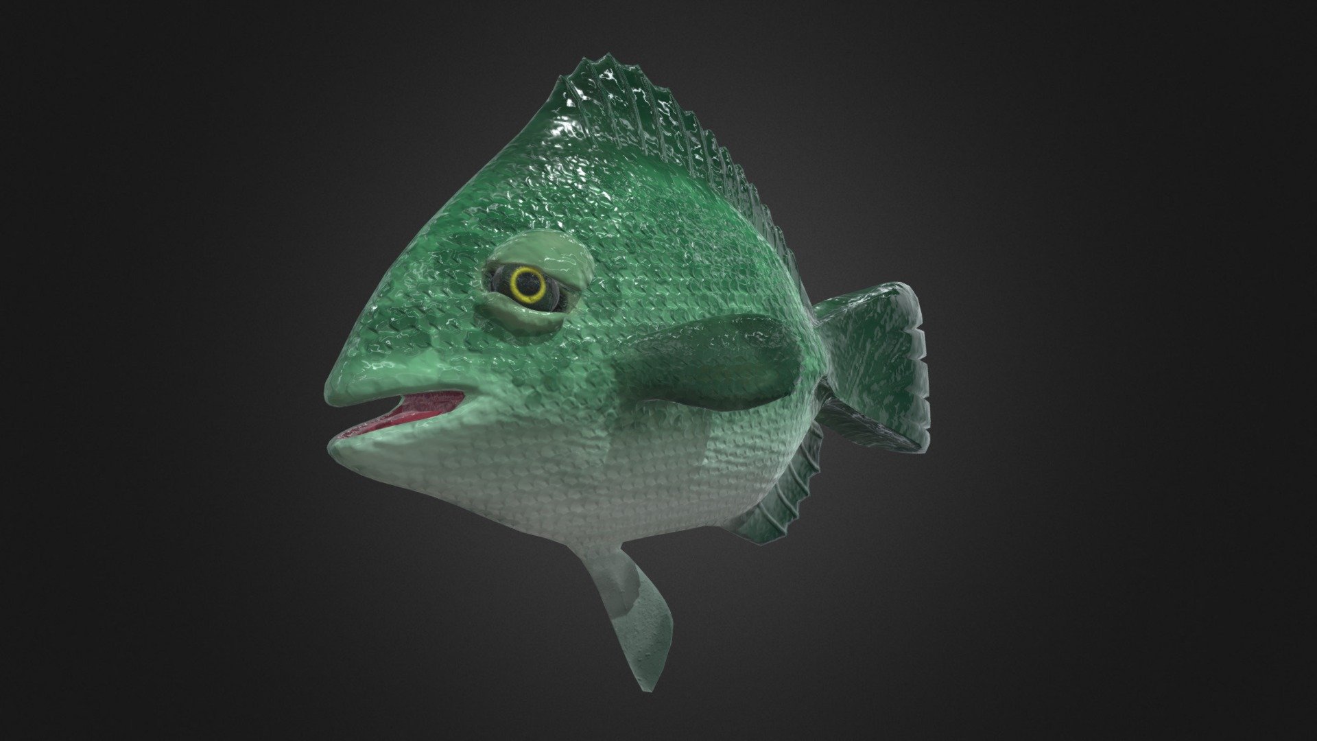 Custom Bass Fish - 3D model by Blade-Knight [380bfae] - Sketchfab