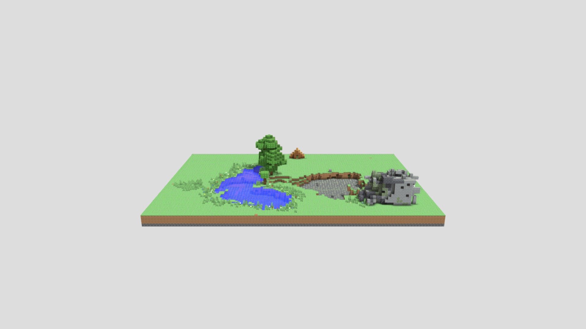 PalaeoPixels Minecraft World - 3D model by DigVentures [380de0b ...