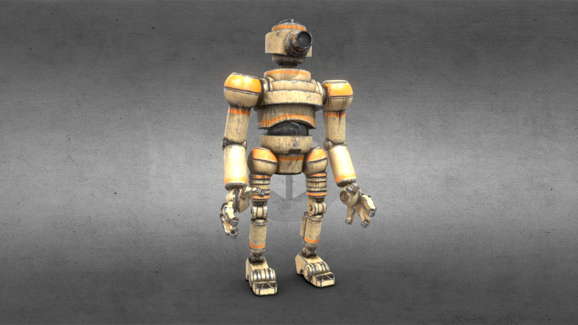 Rusty Droid - 3D model by stevetalkowski [380dfb9] - Sketchfab