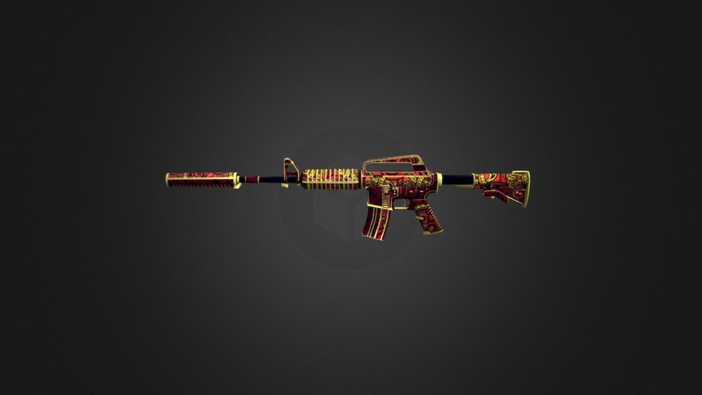 M4A1-S | Chantico's Fire - 3D model by krakencommunity [3810cc1 ...