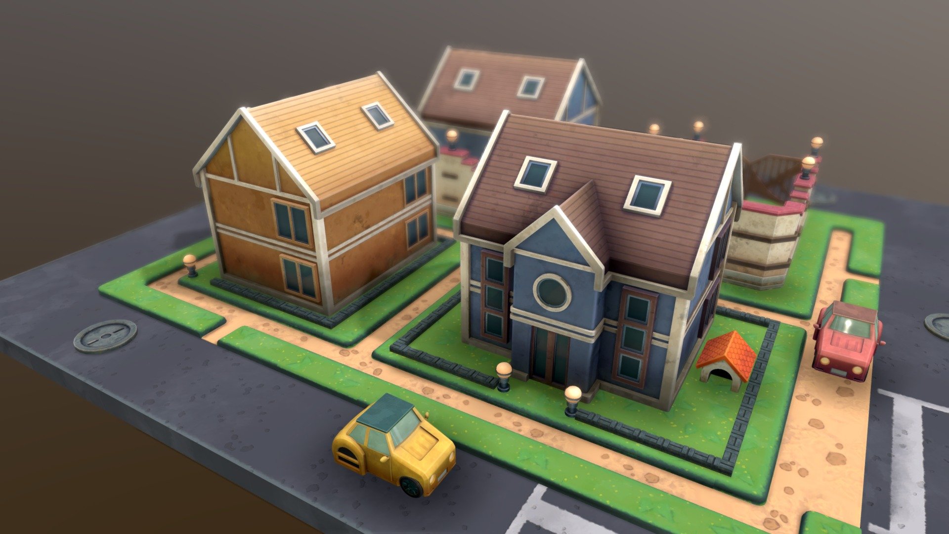 Neighbourhood | Stylized Pack - Buy Royalty Free 3D model by Mar Ami 👺 ...