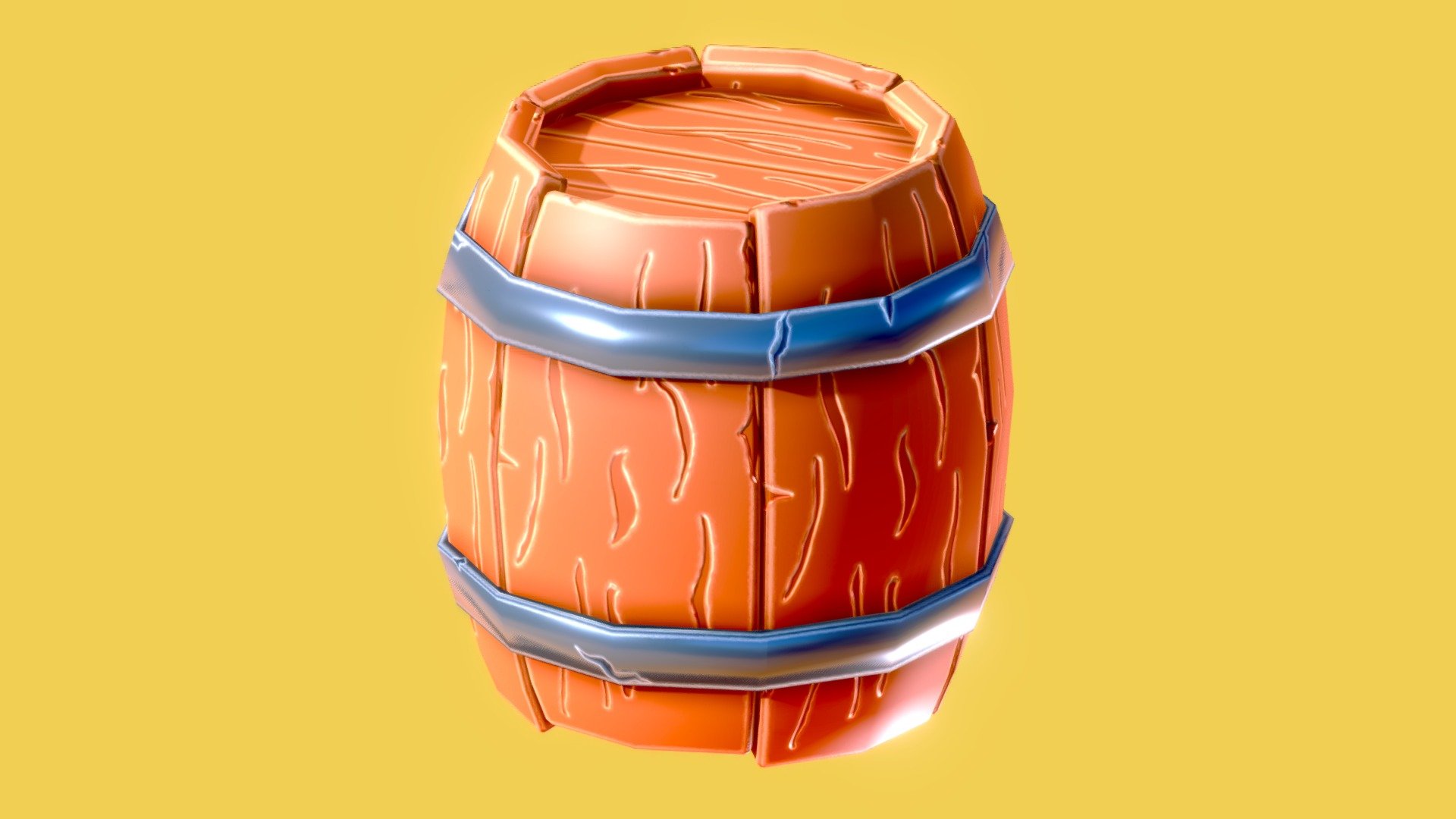 Low poly - Stylized Game Items - Barrel - Buy Royalty Free 3D model by ...