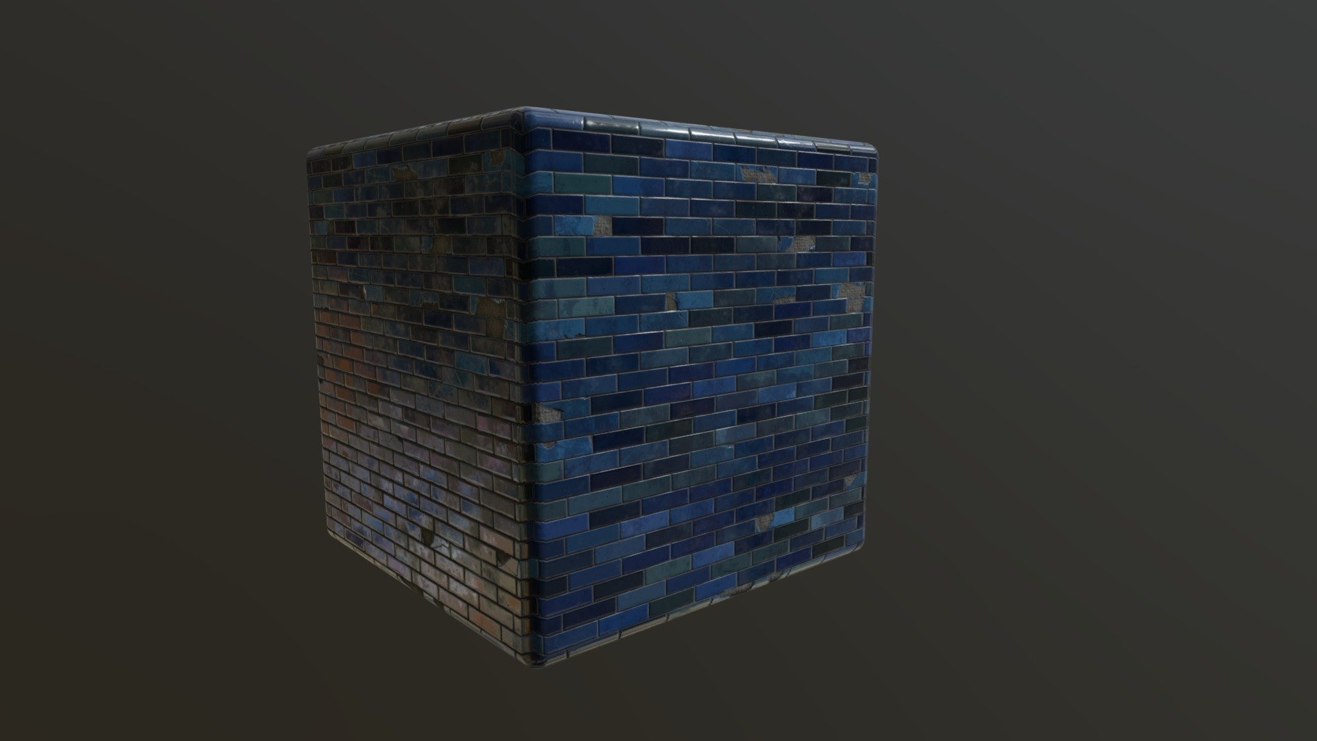 Material - Blue Ceramic Tiles - 3D model by Claire Daverio (@claire ...