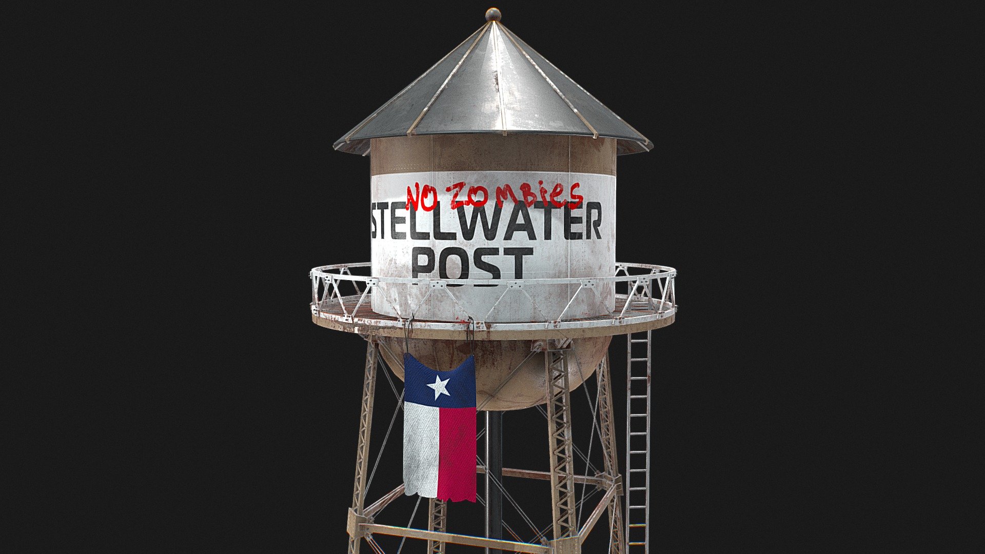 WATER TOWER | DESERT SAFE AREA - 3D model by Vanya Stellar ...