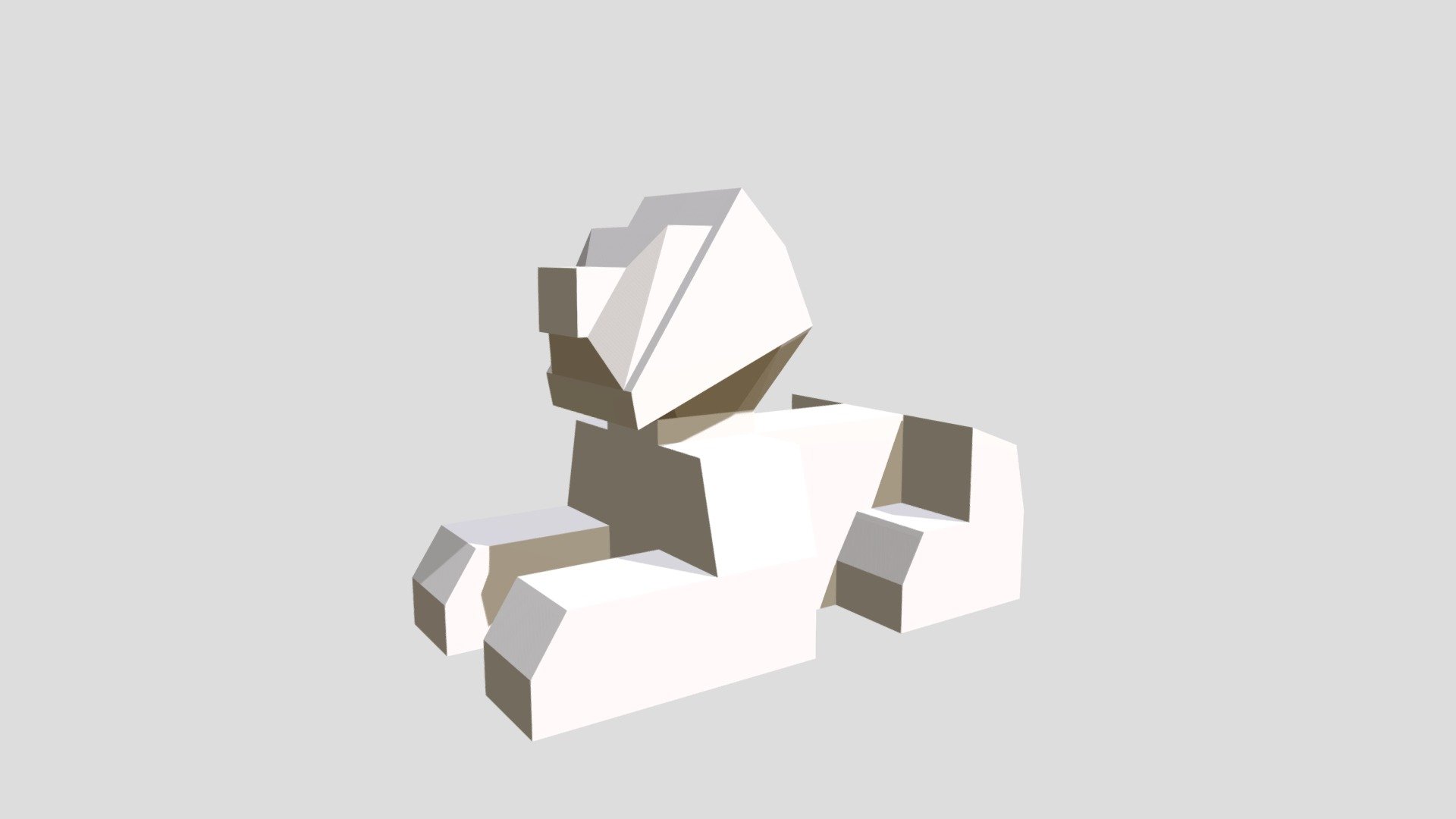 Low Poly Sphinx - Download Free 3D model by Adrian21 [3822cf4] - Sketchfab