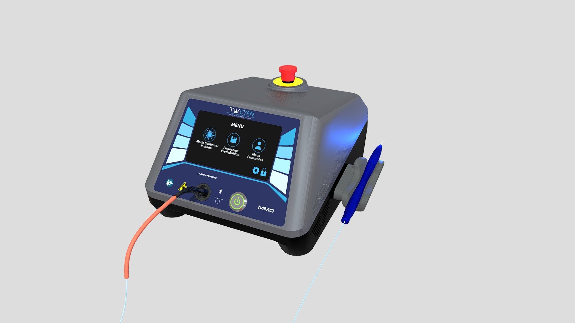 TW CYAN Laser Azul Cirúrgico de Alta Potência - 3D model by MMOptics ...