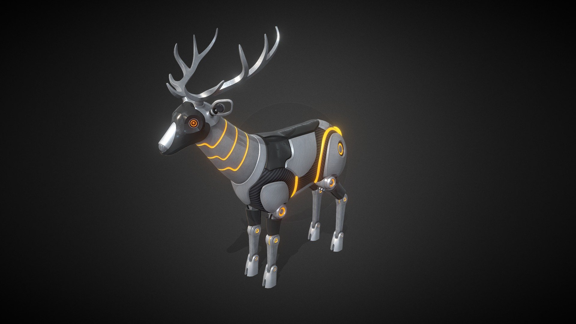 CYBER DEER - Download Free 3D model by Tadeas Kribek (@tadeas.kribek ...