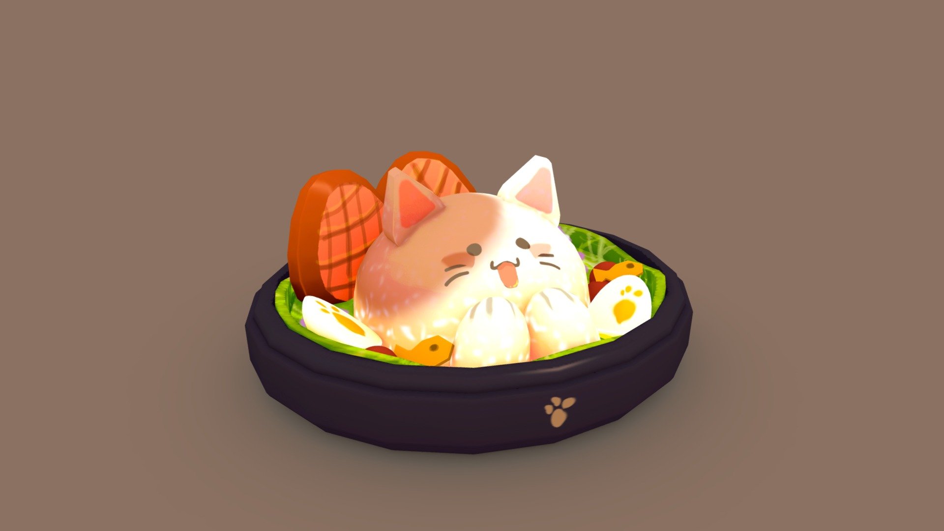 Invigorating Kitty Meal - 3D model by Citrus (@citrusfriendd) [38286e5] - Sketchfab