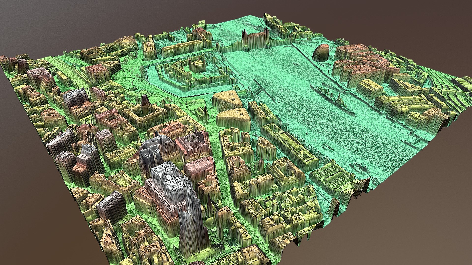 Lidar image of Central London - 3D model by Altogether Archaeology ...