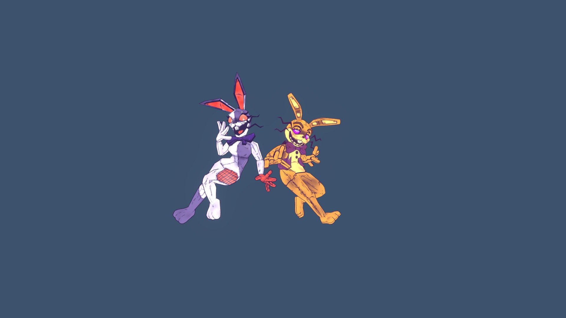 Stylized Glitchtrap + Vanny Models - 3D model by Midhare's Model ...
