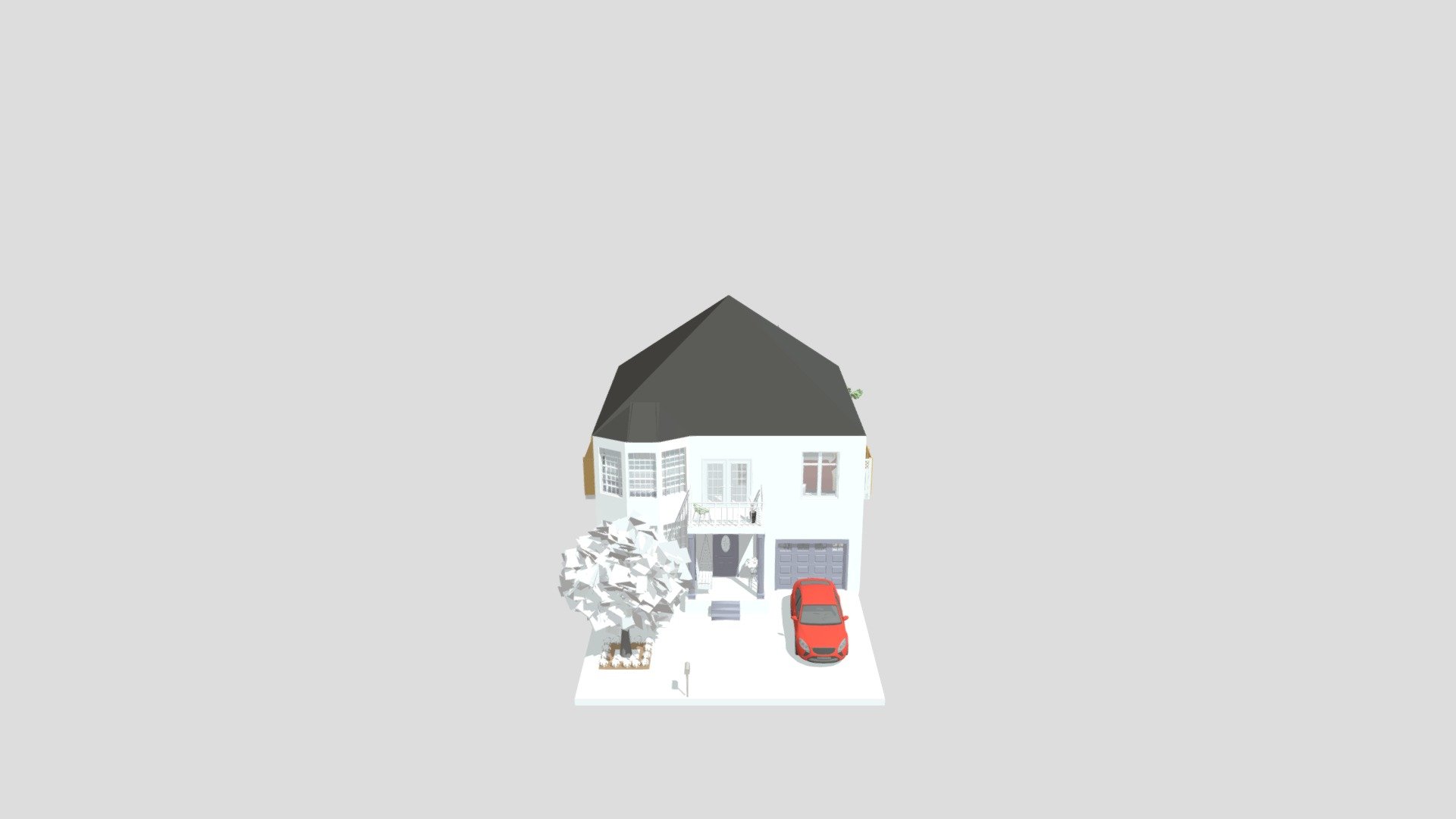 Small modern house - Download Free 3D model by Home Design 3D ...