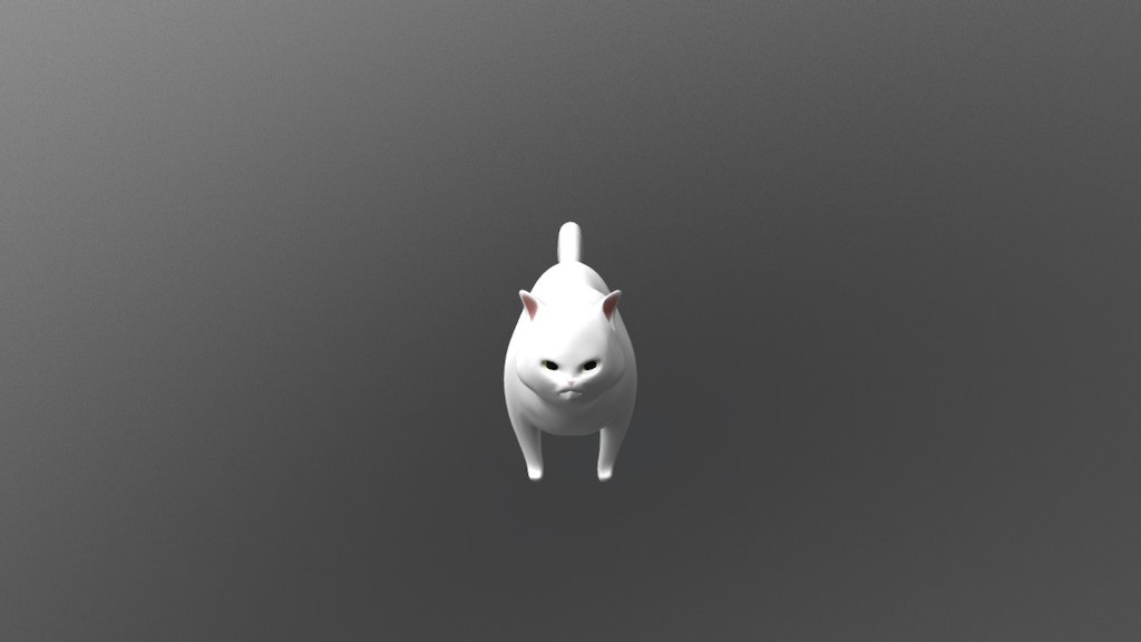 Fat cat 3d model - 3D model by andreeash [38303e4] - Sketchfab