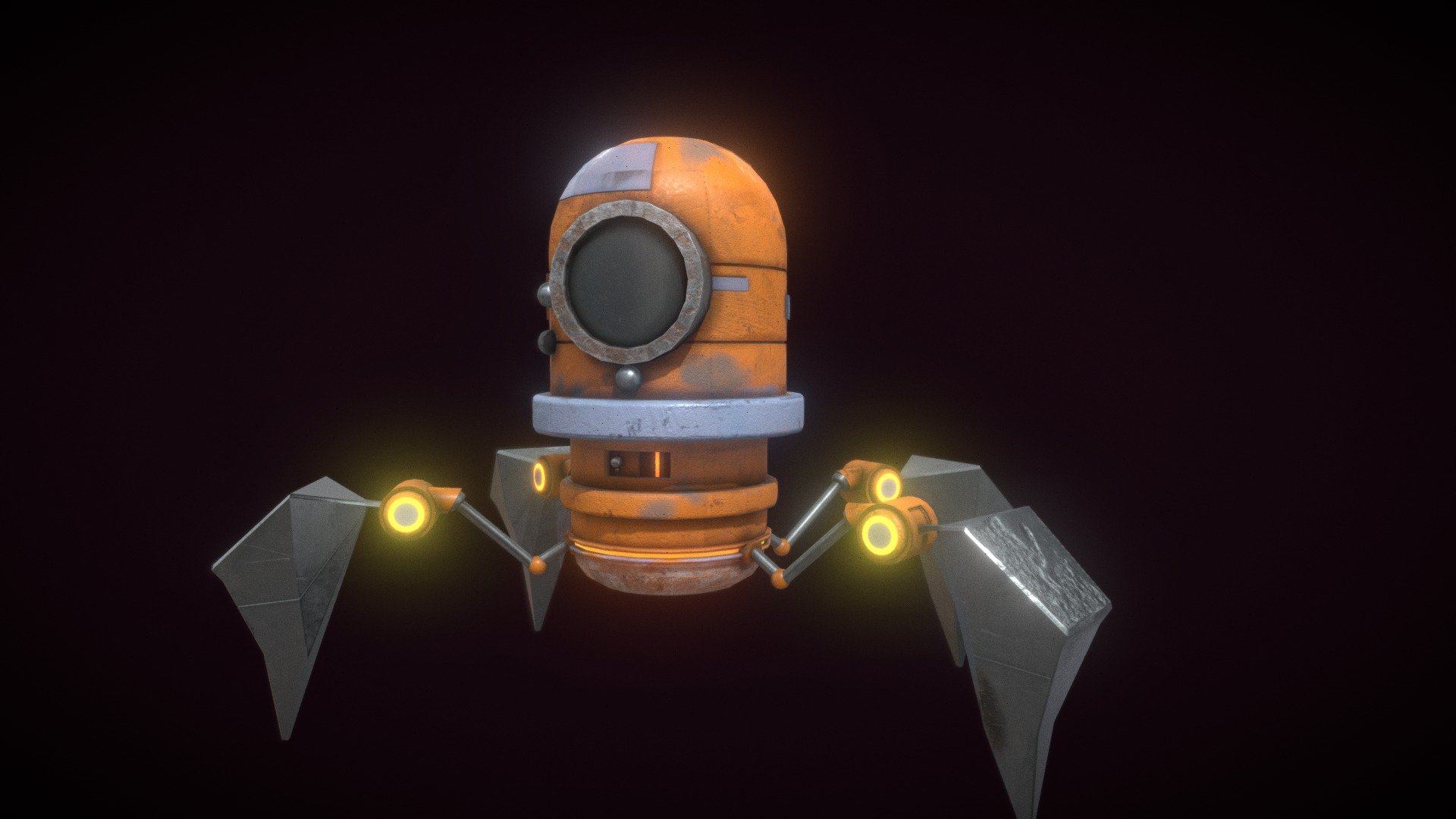 Rusty virus robot - Download Free 3D model by alexursu2233 [38329cf ...