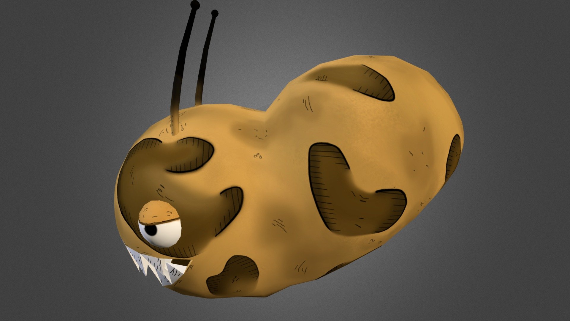 Monster Potato - Download Free 3D model by lucak [38339d8] - Sketchfab