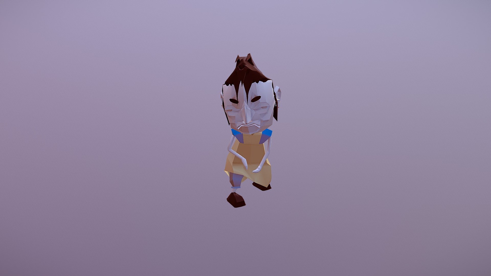 Personagem 1 - Skin test (low poly) - 3D model by João Pedro (@halahua ...