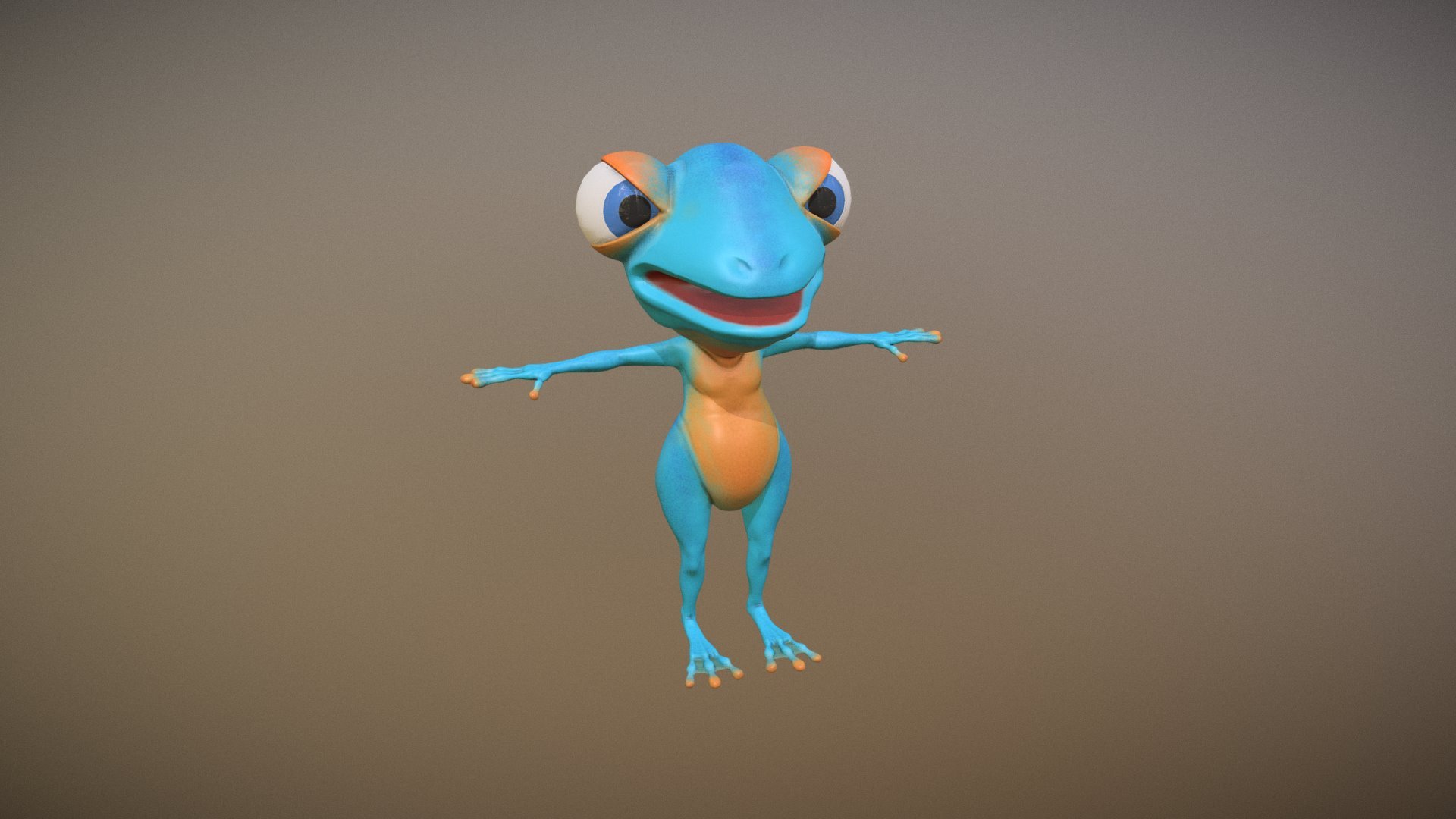 Mr Frog - 3D model by Gosia (@gosiach) [38340c5] - Sketchfab
