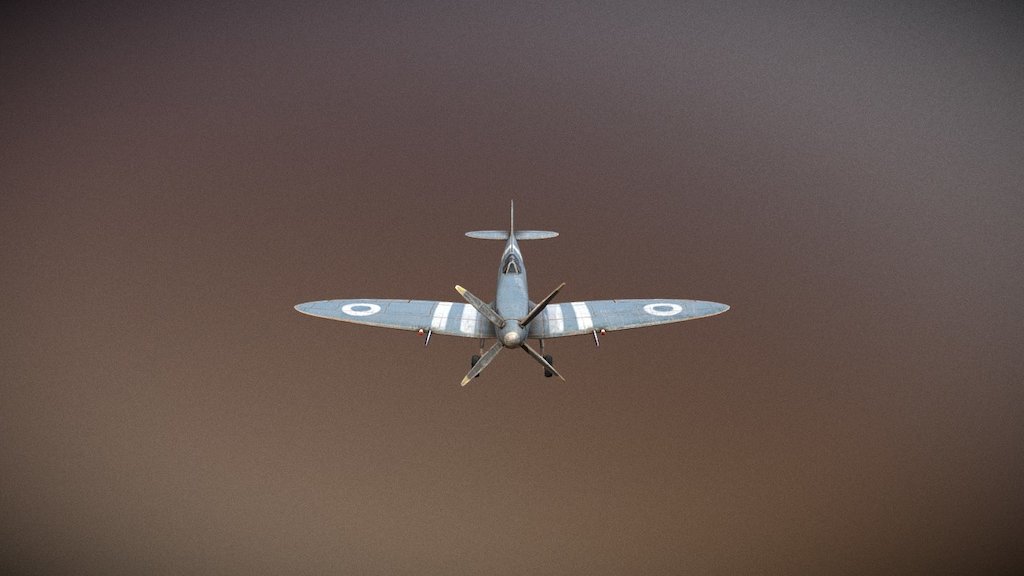 Spitfire - 3D model by Alvaro.Miranda [38350d0] - Sketchfab