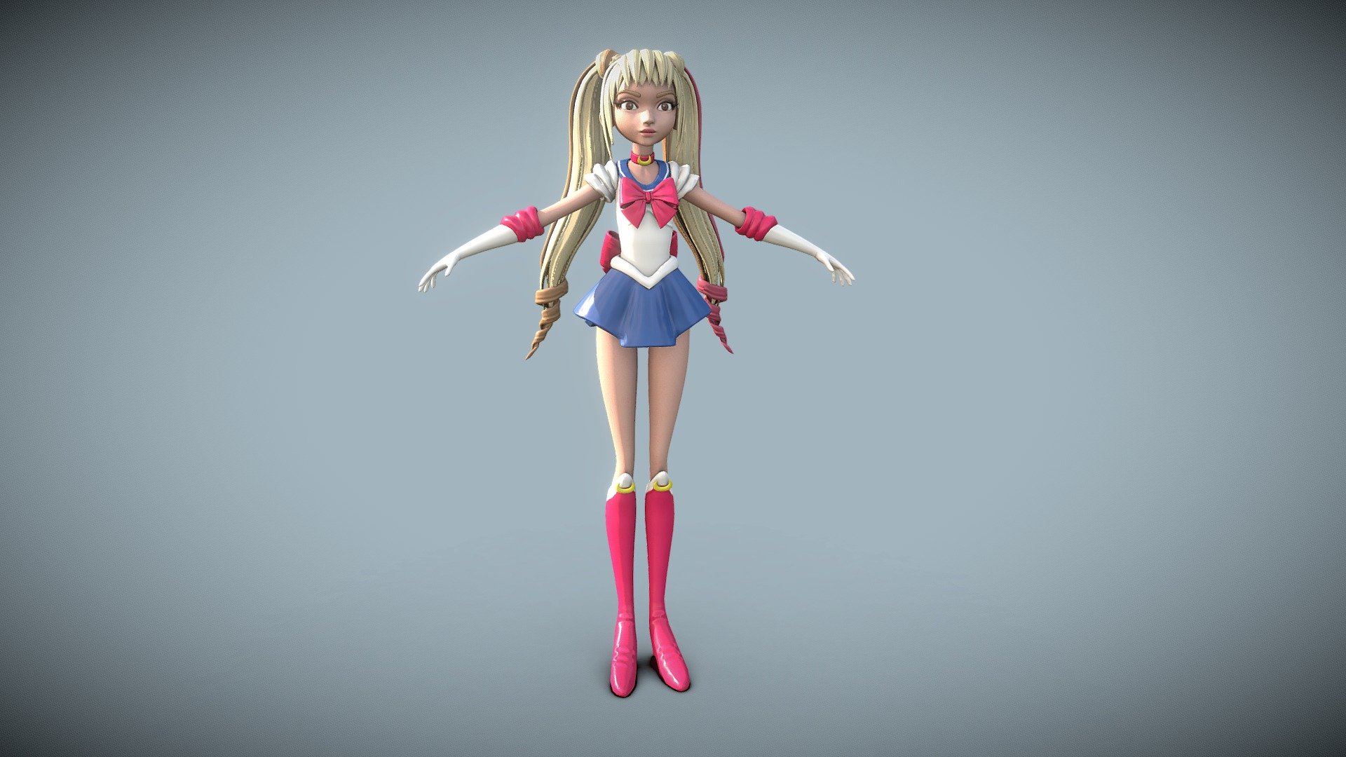 Sailor Moon - Lisa - 3D model by paolavalenciamu [38366b9] - Sketchfab