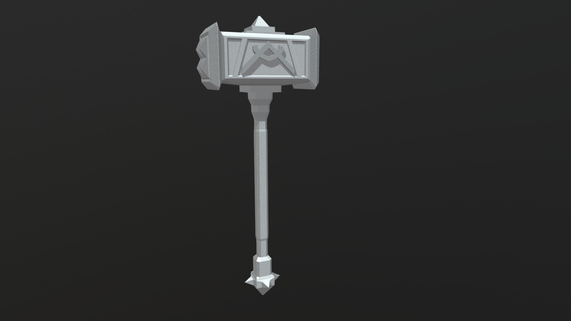 Two Handed Hammer - 3D model by SnowWater09 [38378ac] - Sketchfab