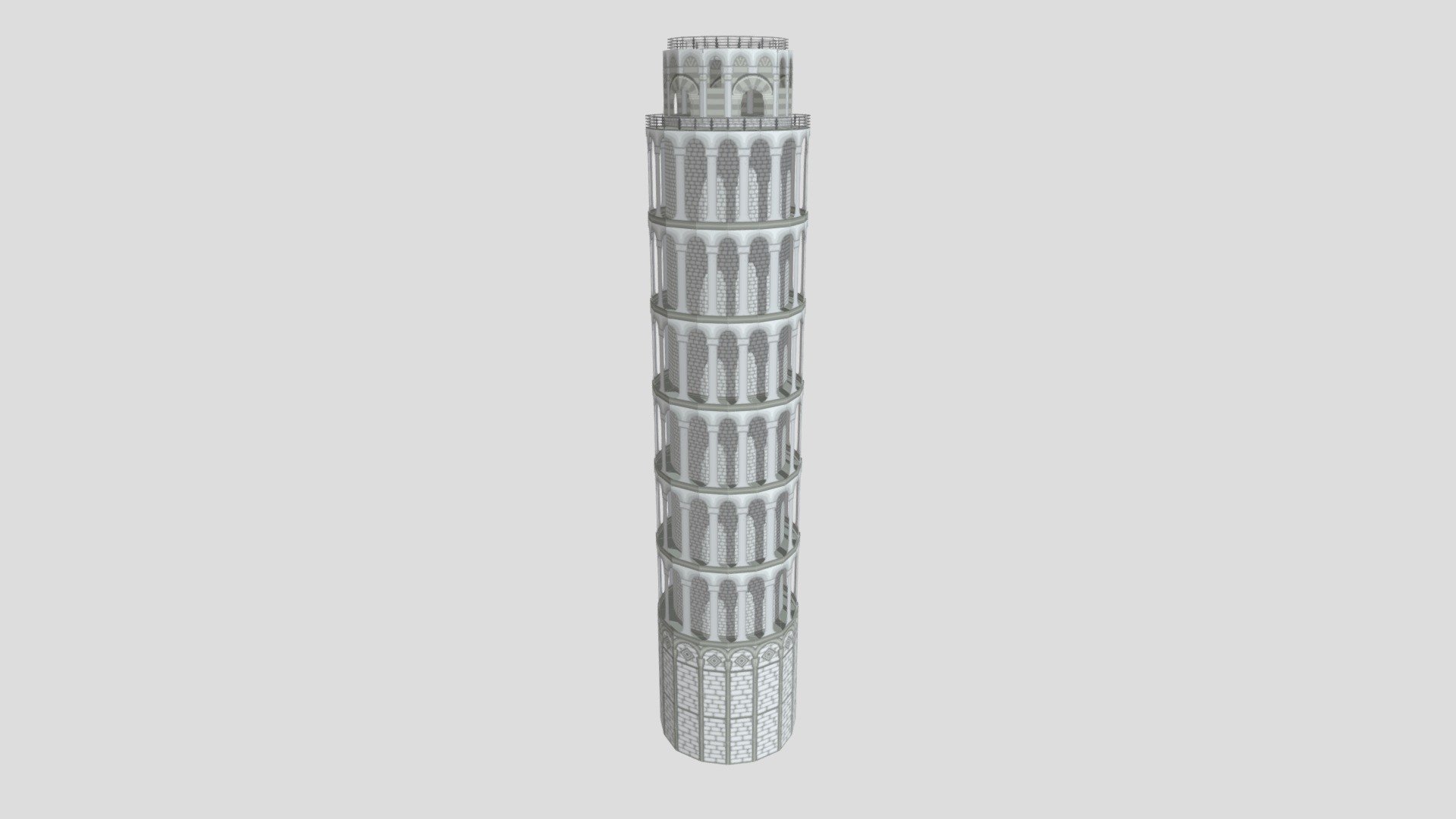 Pisa Tower - 3D model by neix974 [38389eb] - Sketchfab