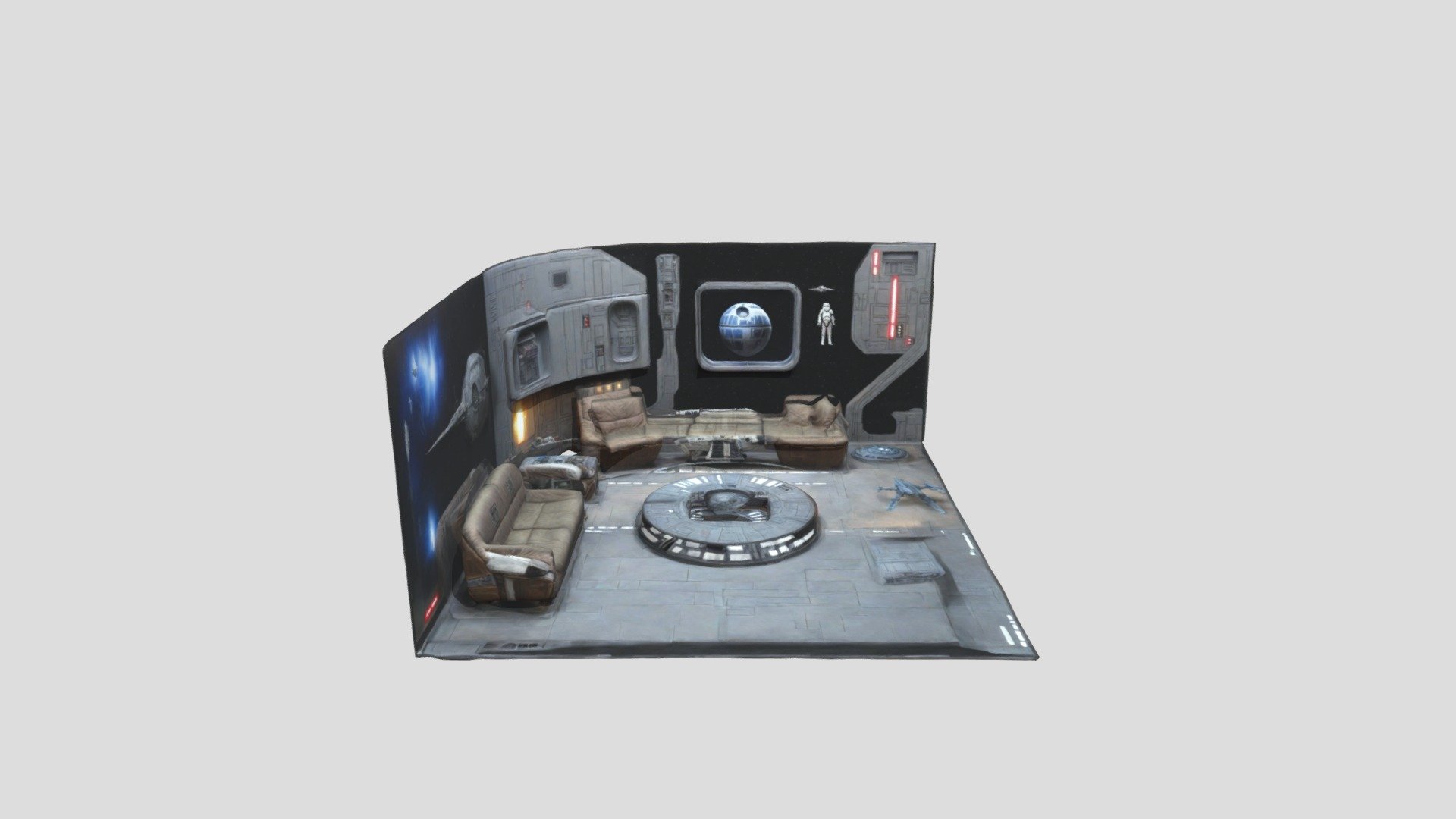 Star Wars "Living room set" - 3D model by atusinc [383985d] - Sketchfab