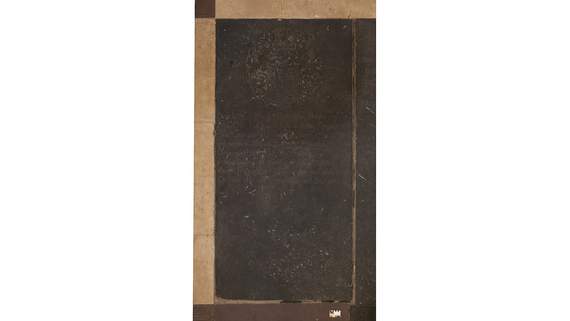 Jacob Rolt ledger - 3D model by Rochester Cathedral ...