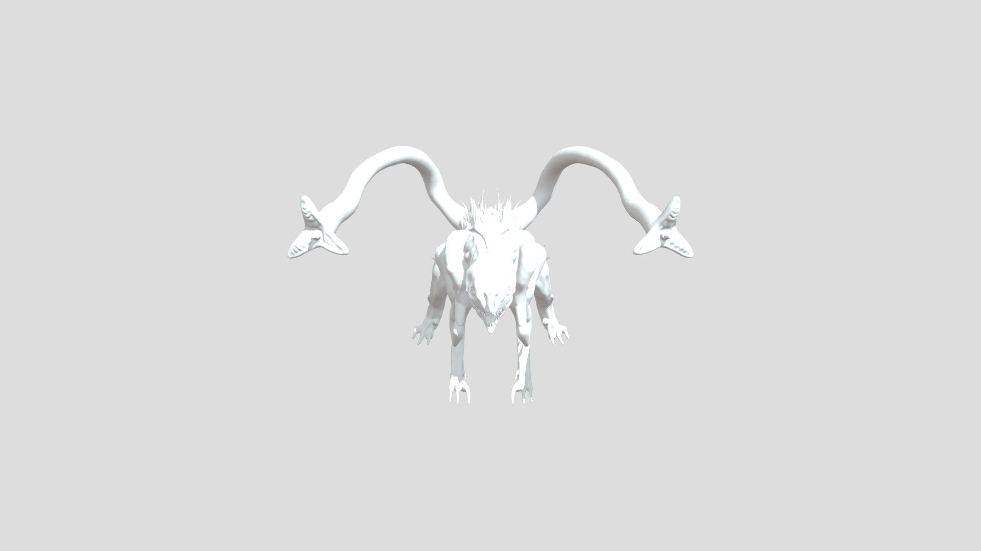 White Spike Alien - 3D model by kevingreene2003 [3839df2] - Sketchfab