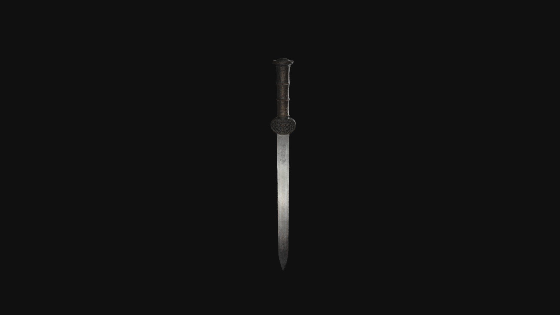 Metal crafts Chinese style iron sword - 3D model by Andykk ...