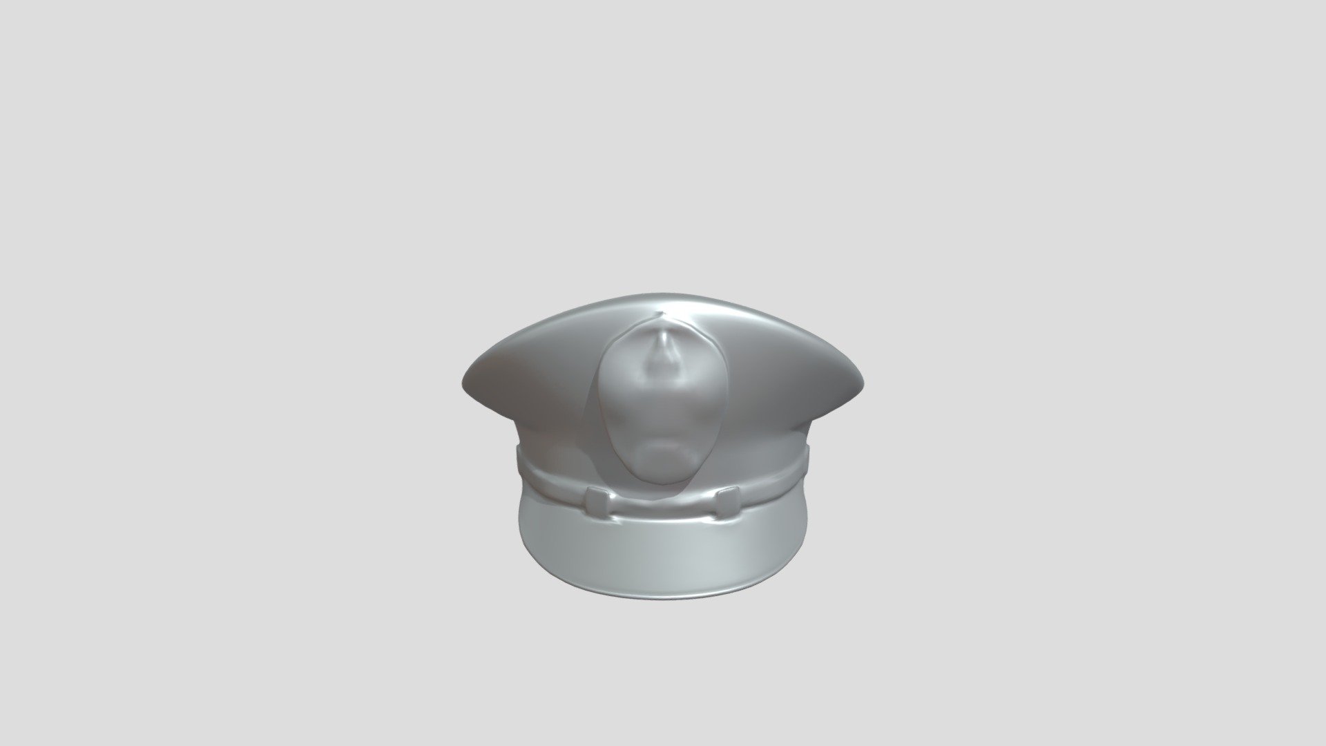 Black military or police peaked cap with emblem - 3D model by jovin1412 ...